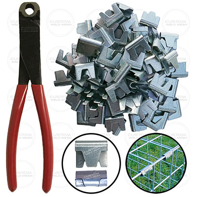 Wire Mesh Clinch Clips by CustomWeldMesh