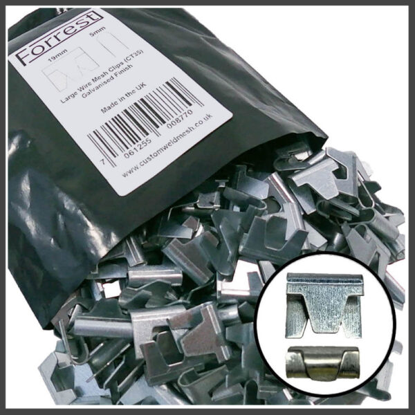 CT35 wire mesh clips - Custom Weld Mesh