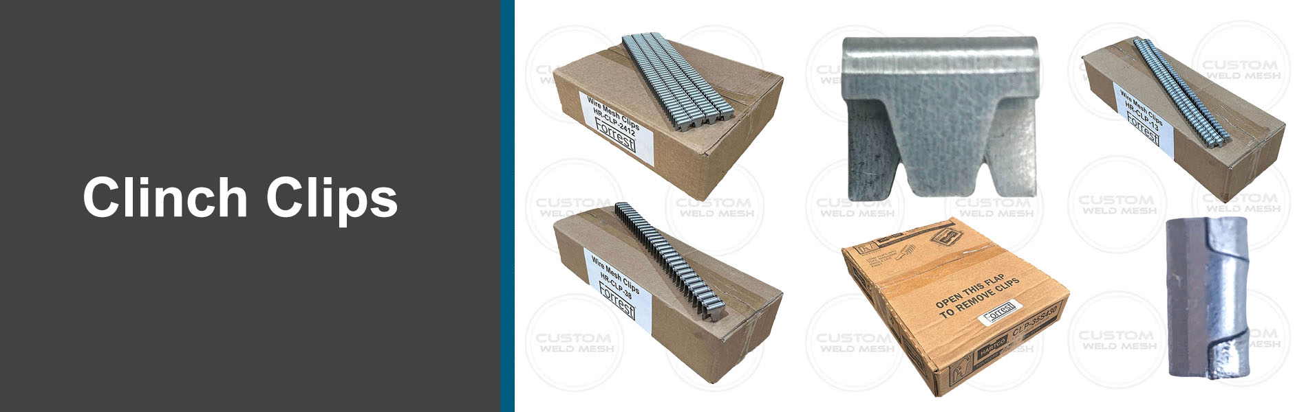 Clinch clips Archives - Custom Weld Mesh